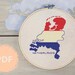 Netherlands Cross-stitch Pattern: Country Outline With Flag and Name ...