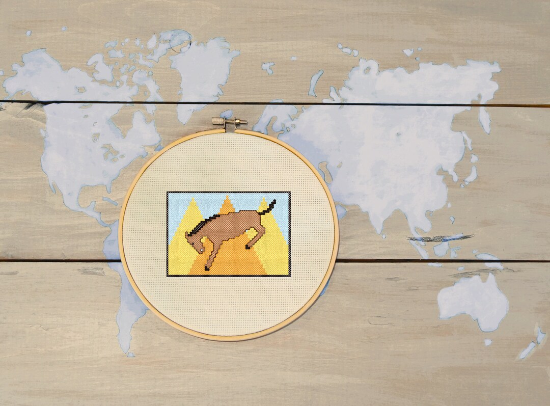 Wyoming Wild West Spirit: Bucking Bronco State Outline Digital Cross ...