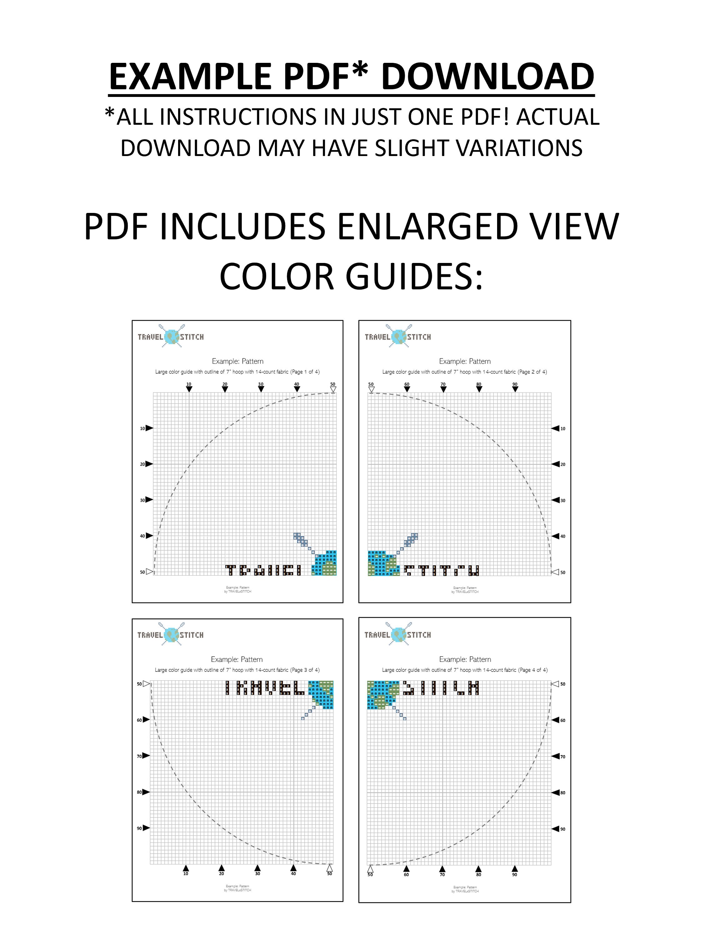 Antigua, Guatemala Streetscape: Volcano View Cross-stitch Pattern Using ...