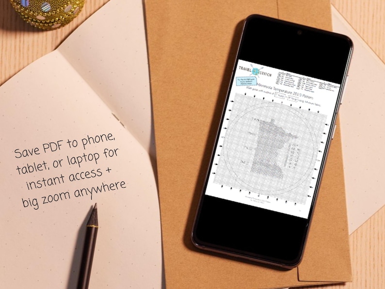 Minnesota Temperature Tracker Cross Stitch Pattern 2023 Edition - Etsy