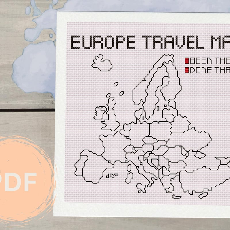 Map Cross Stitch - Etsy