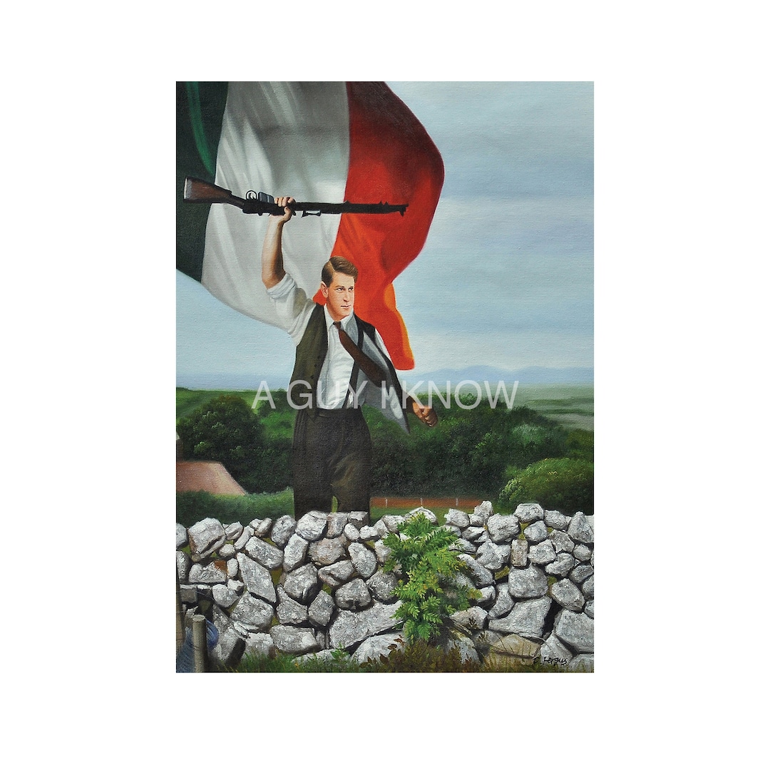 Michael Collins Print "the Patriot" Irish Gifts, Irish Wall Art ...