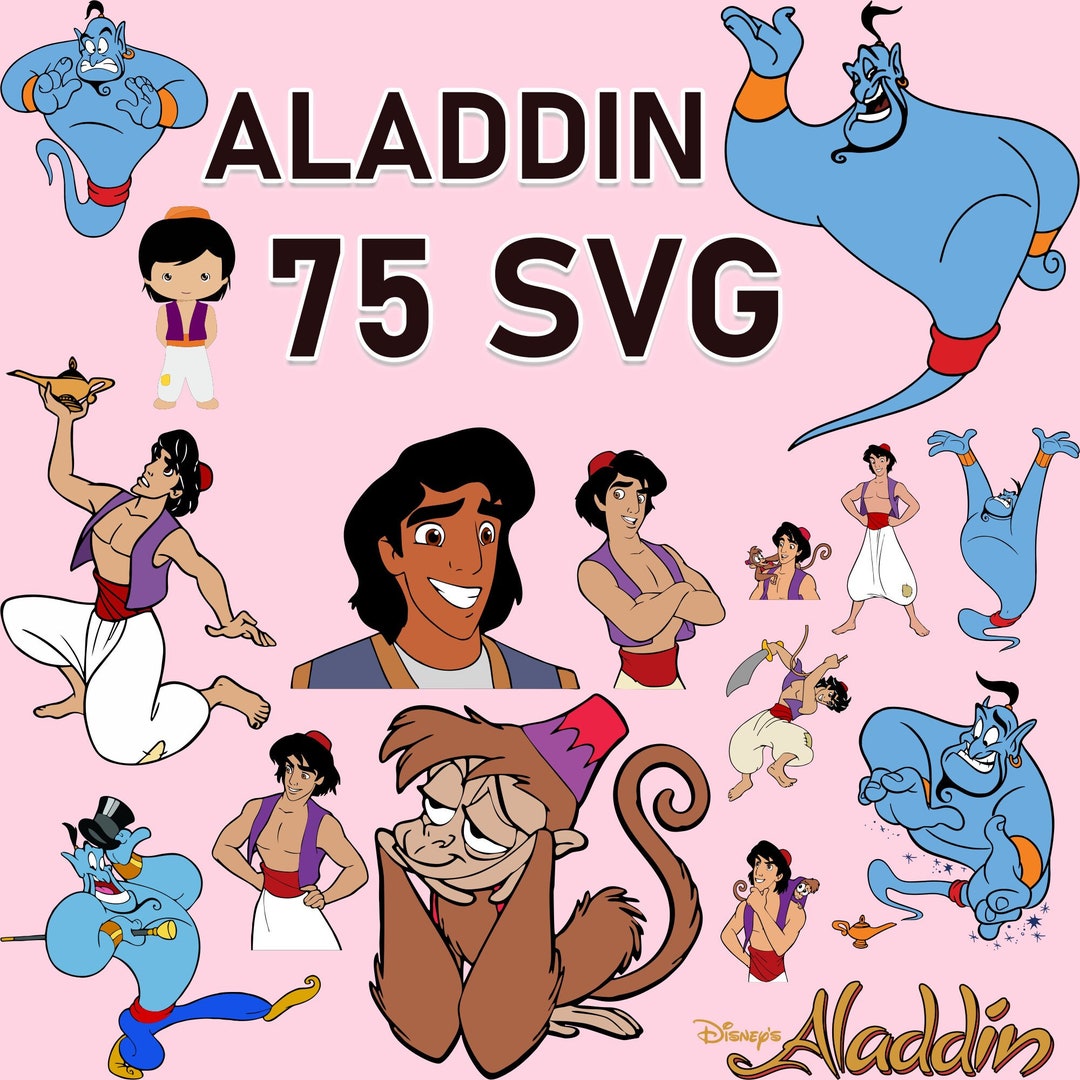 Aladdin Files Svg Bundle Aladdin Svg Genie Svg Aladdin Svg, Princess ...