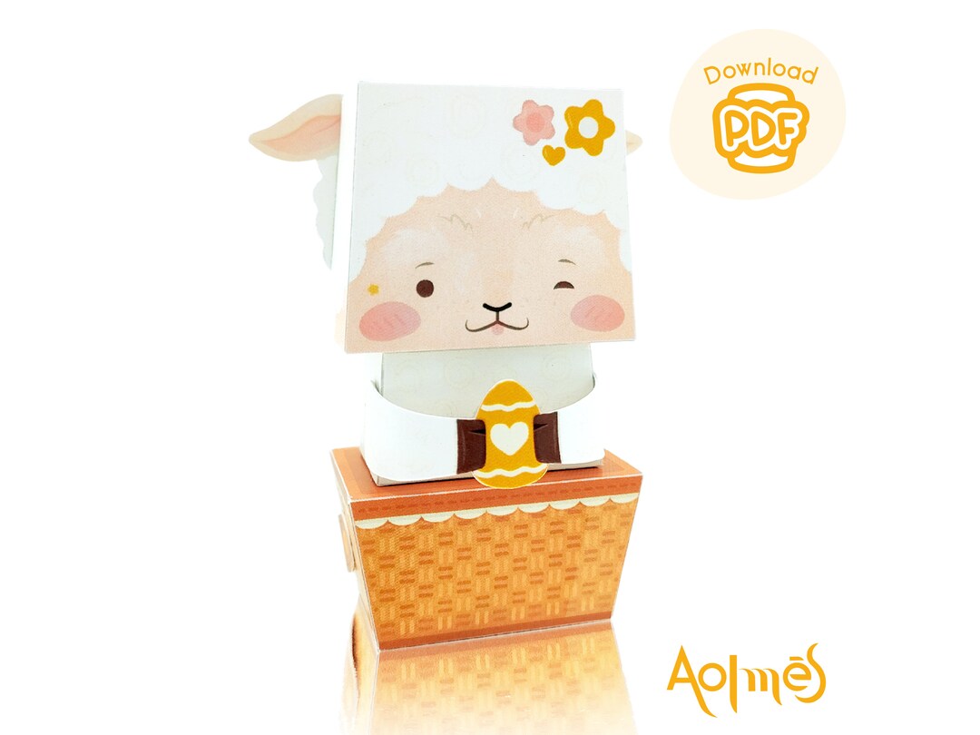 Paper Toy, Sheep, Instant Download, Paper Toy PDF, Printing With ...