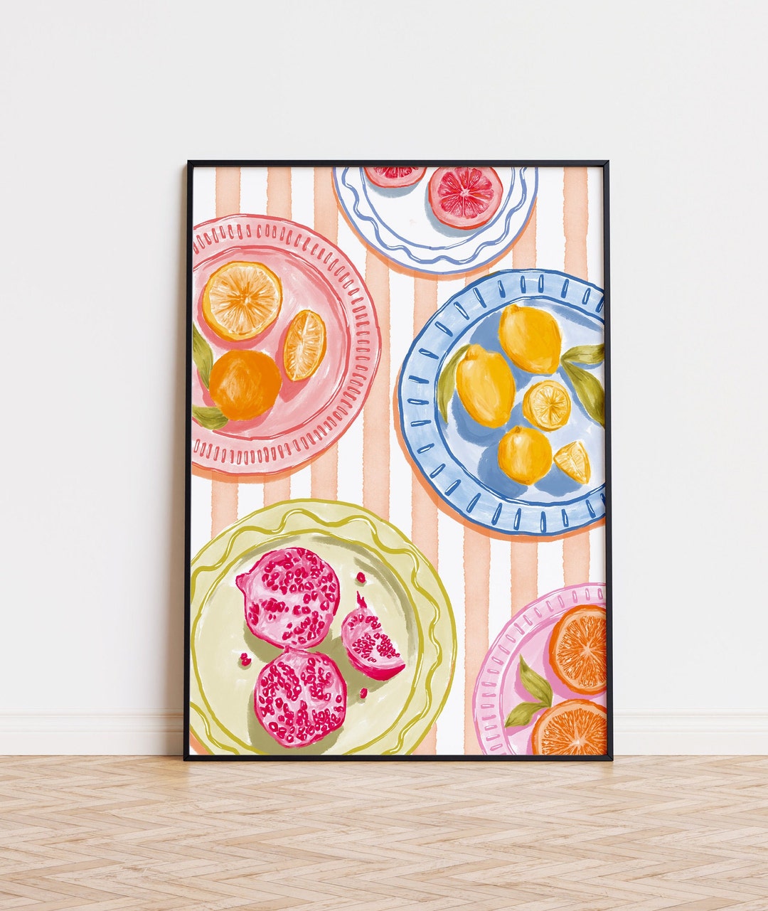 Citrus Fruits A3 Art Print - Etsy