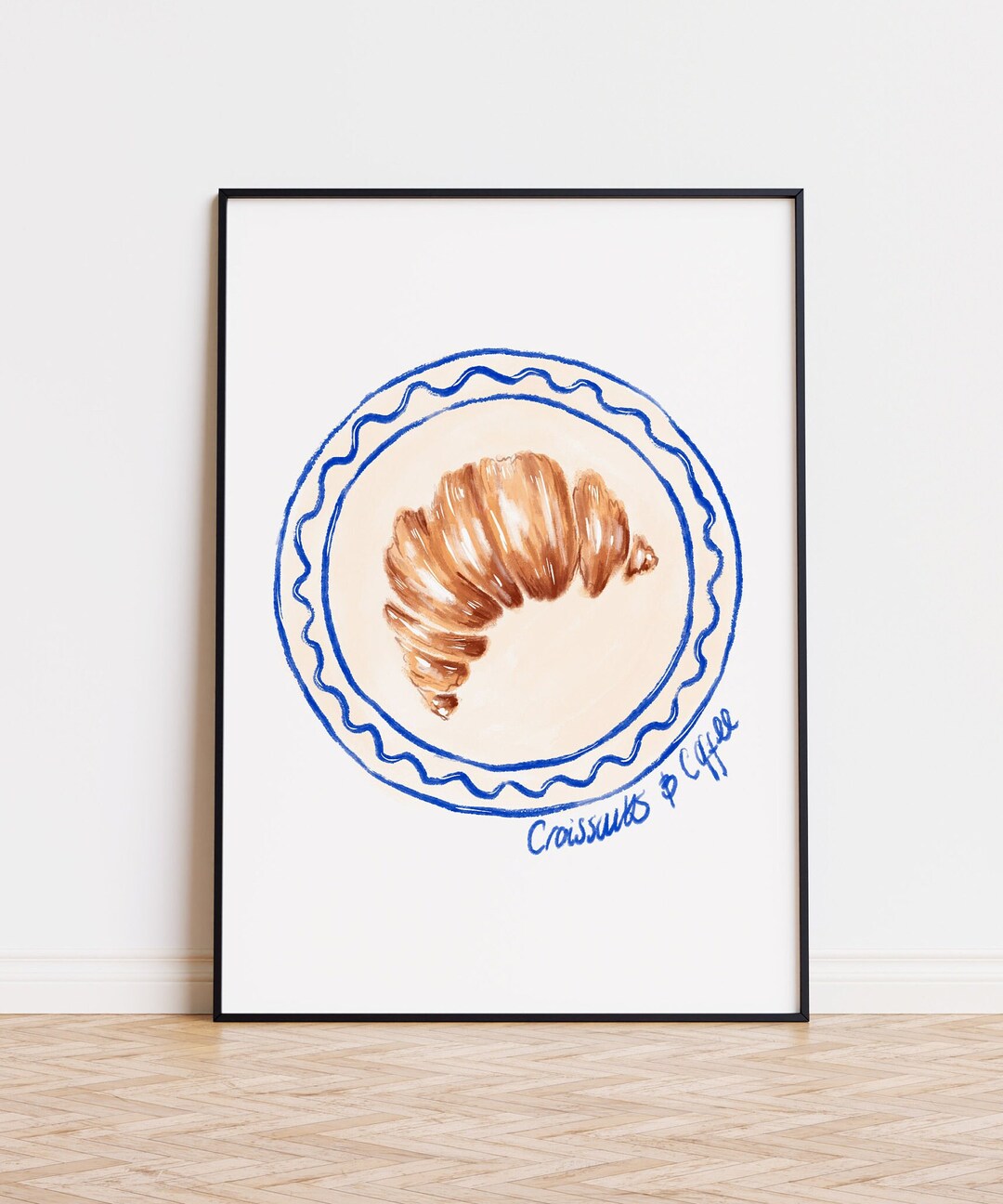 Croissant A3 Art Print - Etsy UK