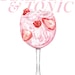Pink Gin Illustration A3 Art Print - Etsy UK