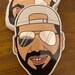 Shiny Sticker of Nayib Bukele Aviator Glasses and Hat - Etsy