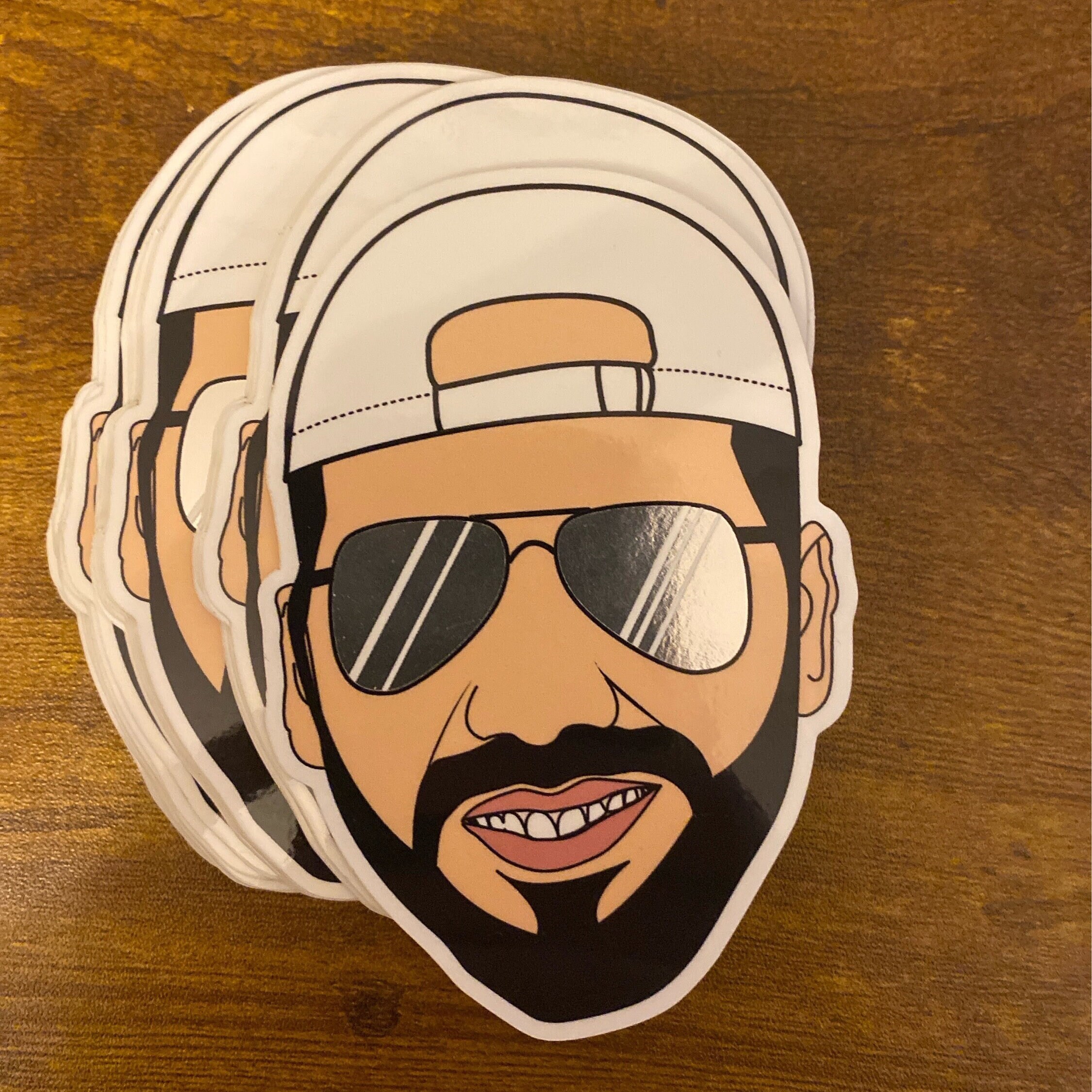 Shiny Sticker of Nayib Bukele Aviator Glasses and Hat - Etsy