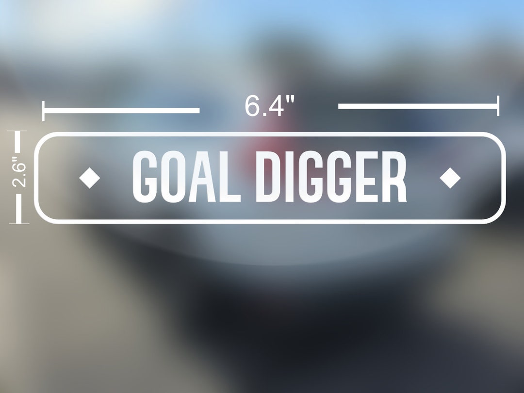 Goal Digger Decal Sticker Set of 2 - Etsy
