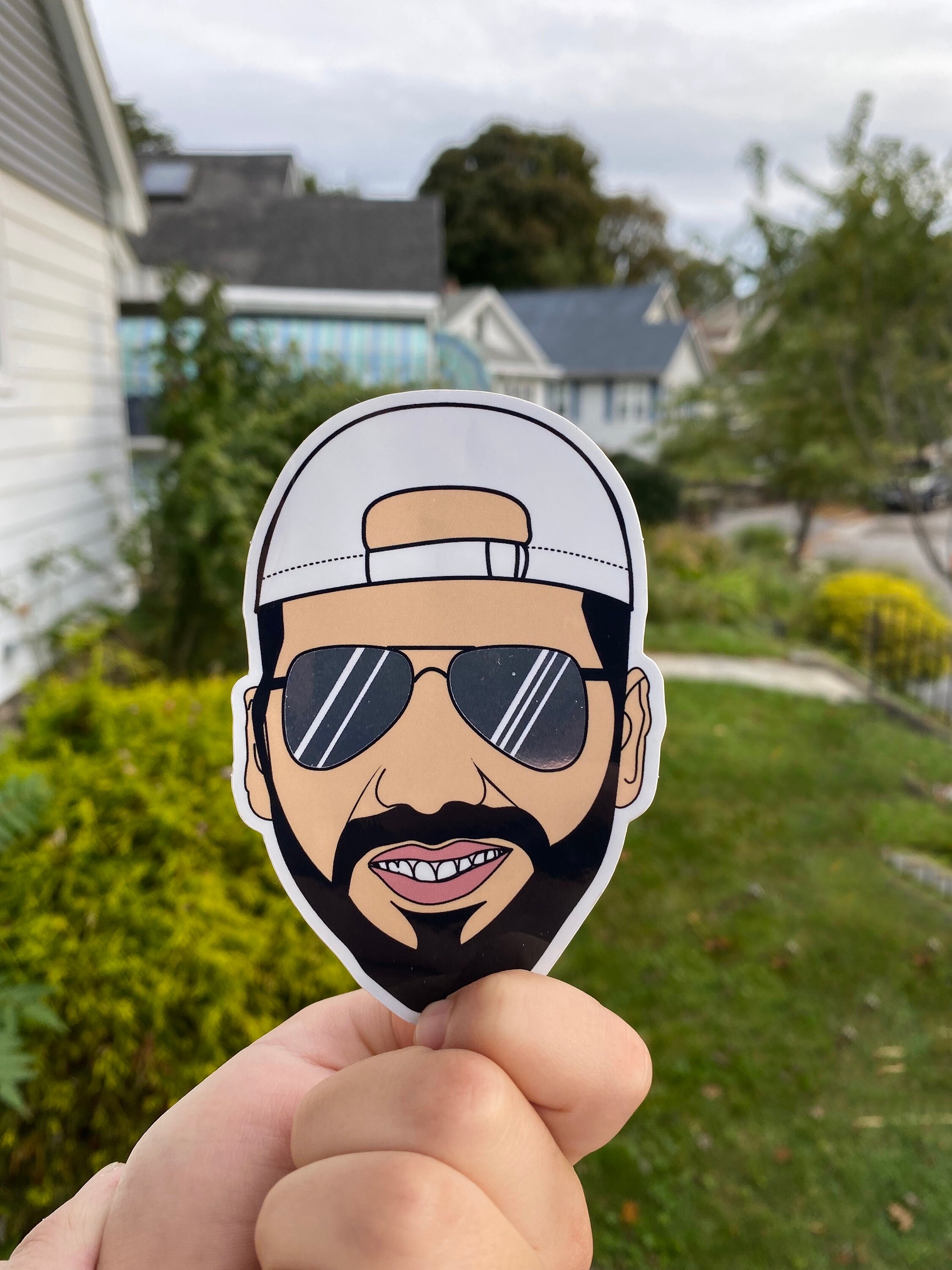 Shiny Sticker of Nayib Bukele Aviator Glasses and Hat - Etsy