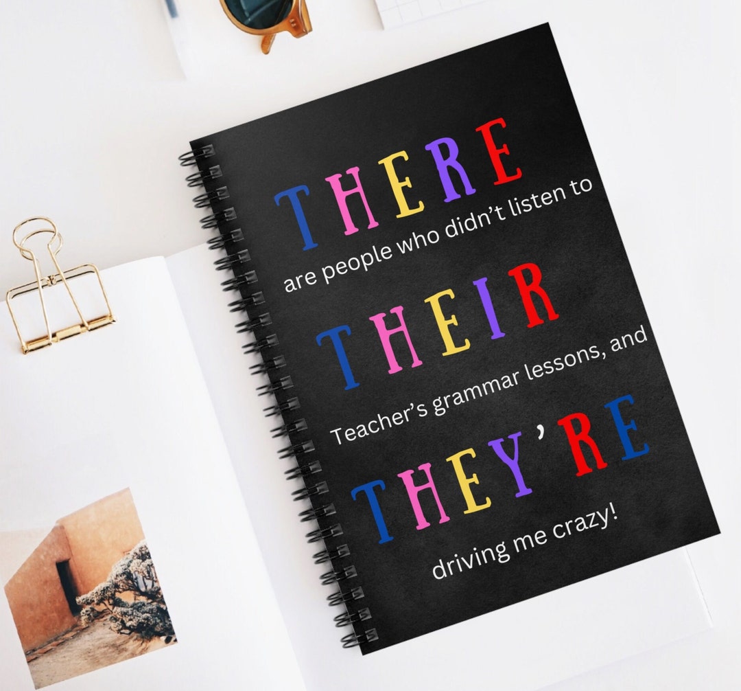 Spiral Notebook for English Teachers-english Teacher Journal-funny ...