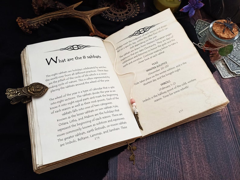 Old Spell Book Ancient Witchcraft for Beginners Green Witch Book of ...