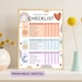 Kids School Day Checklist: Watercolor Rainbow Printable (PDF) - Etsy