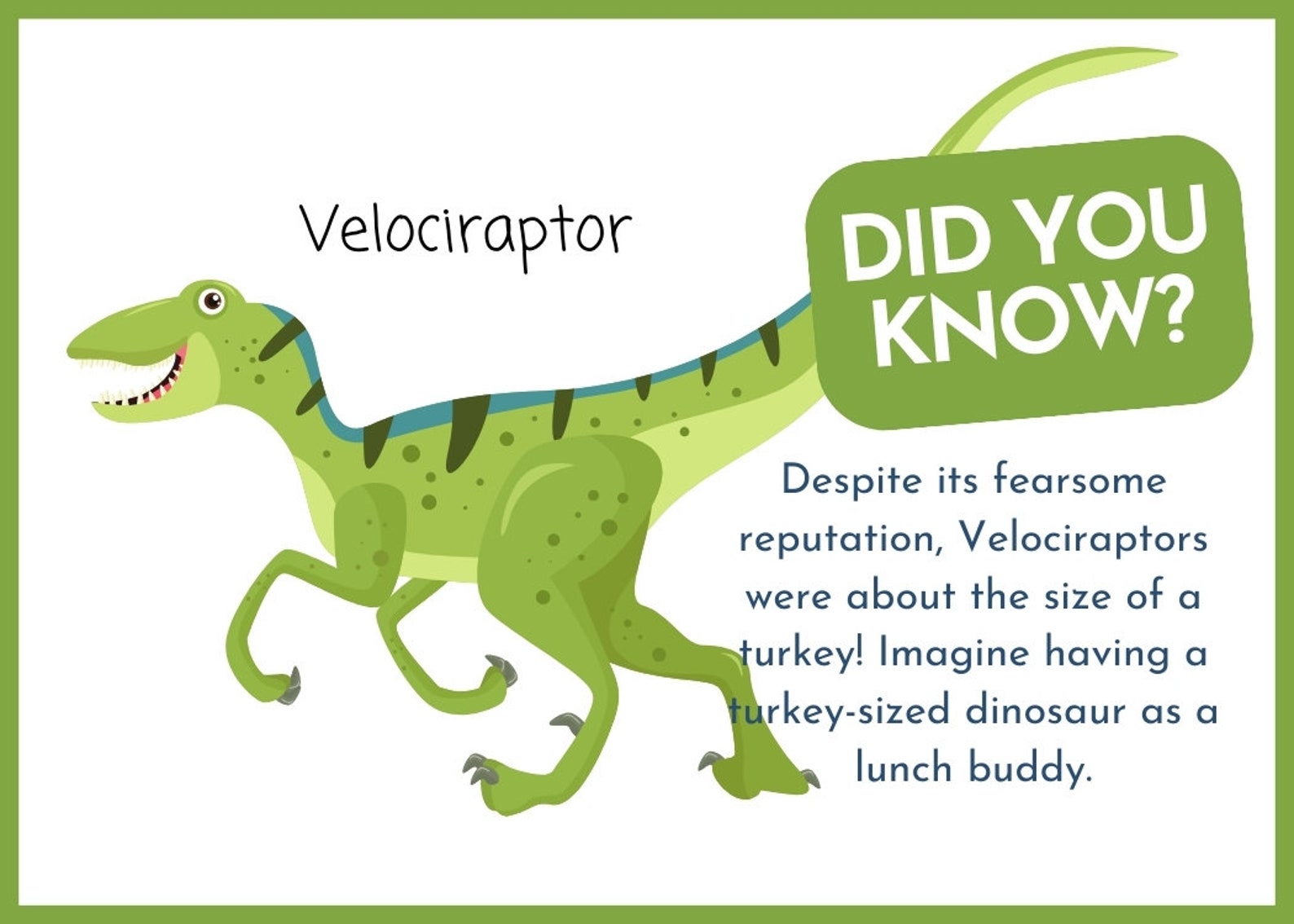 Dinosaur Fun Facts Lunchbox Notes: Printable Kids Lunch Cards (PDF) - Etsy
