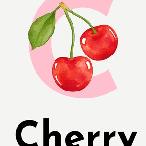 FRUITS Flash Cards, Montessori Cards, PDF Printable Cards, Preschool ...