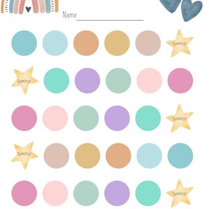 Printable Watercolor Rainbow Reward Chart | Positive Behavior Chart for ...