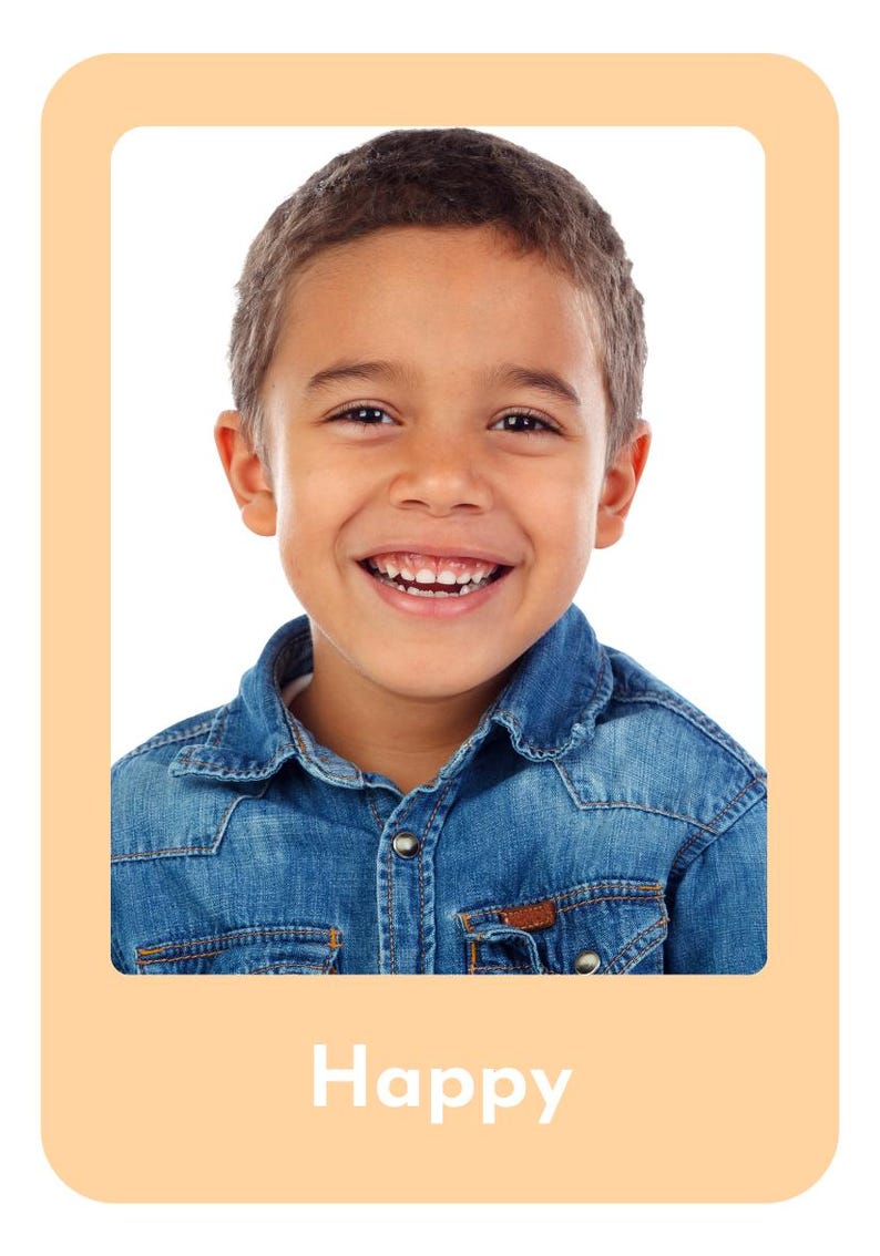 Emotion Flashcards for Kids: Social Emotional Learning (PDF) - Etsy