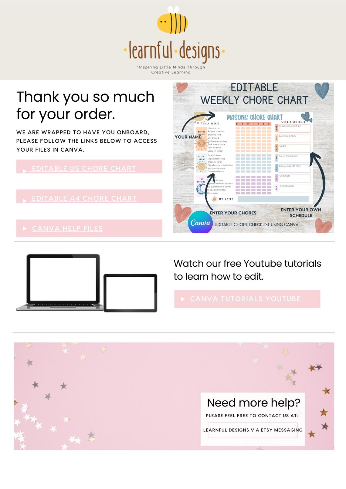 Custom Chore Chart, Kids Weekly Schedule, Editable Canva Template, Kids ...