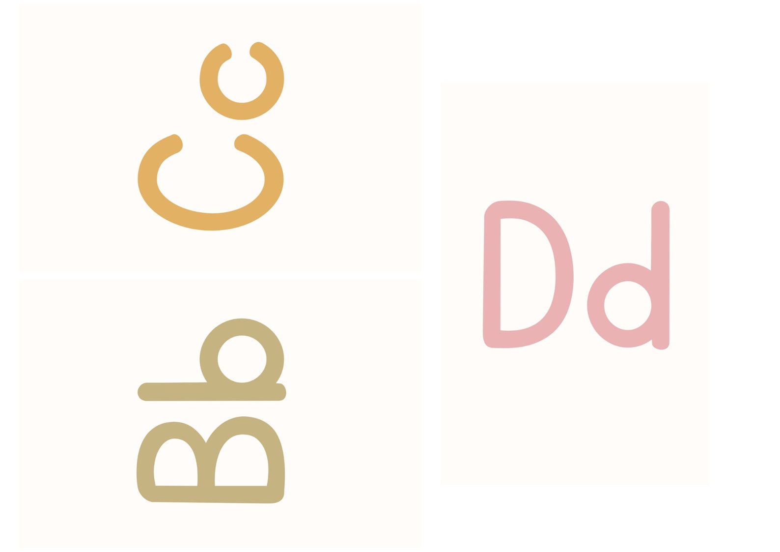 ALPHABET Flash Cards, Montessori Cards, PDF Printable Cards, Preschool ...