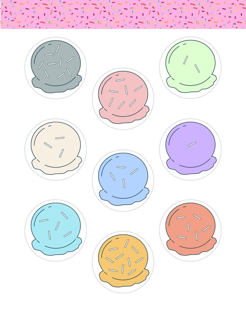 Ice Cream Cone Counting – Printable Counting Activity for Kids ...