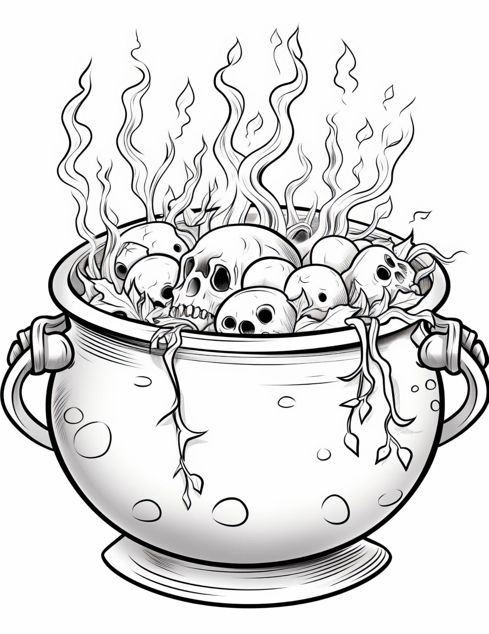 Kids Halloween Coloring Book: 18 Spooky Pages (PDF Pattern) - Etsy