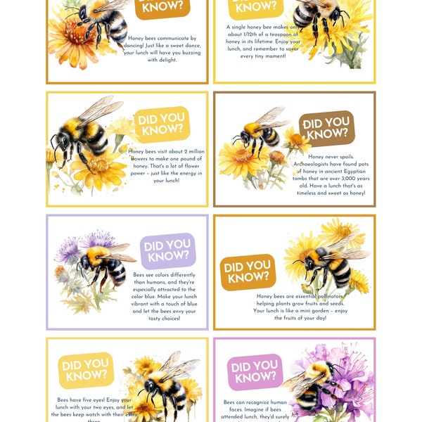 Honey Bee Card - Etsy