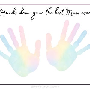 Mother’s Day Handprint Craft Pack | Printable Keepsake for Mum, Mom ...