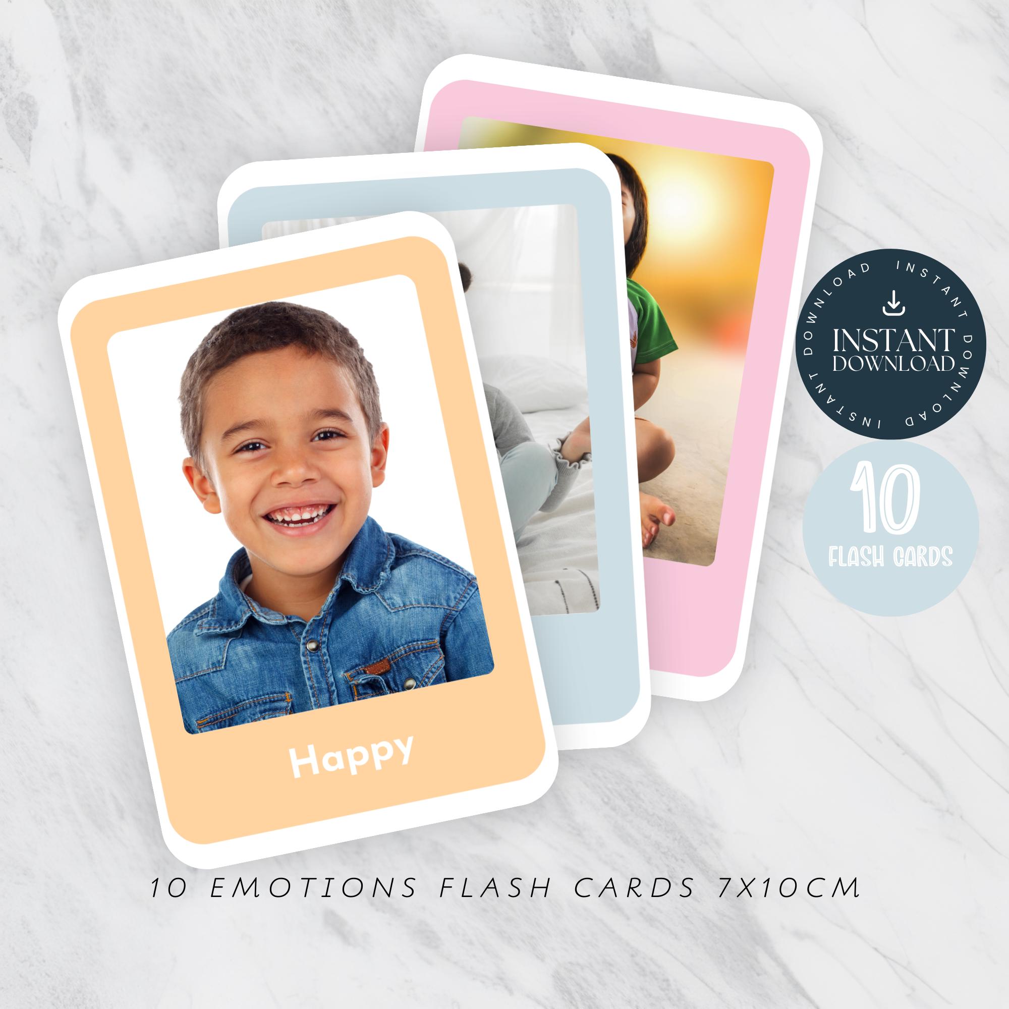 Emotion Flashcards for Kids: Social Emotional Learning (PDF) - Etsy