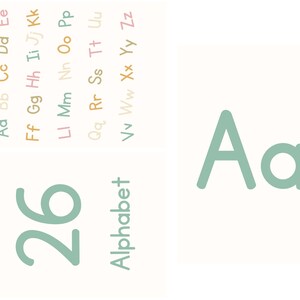 ALPHABET Flash Cards, Montessori Cards, PDF Printable Cards, Preschool ...