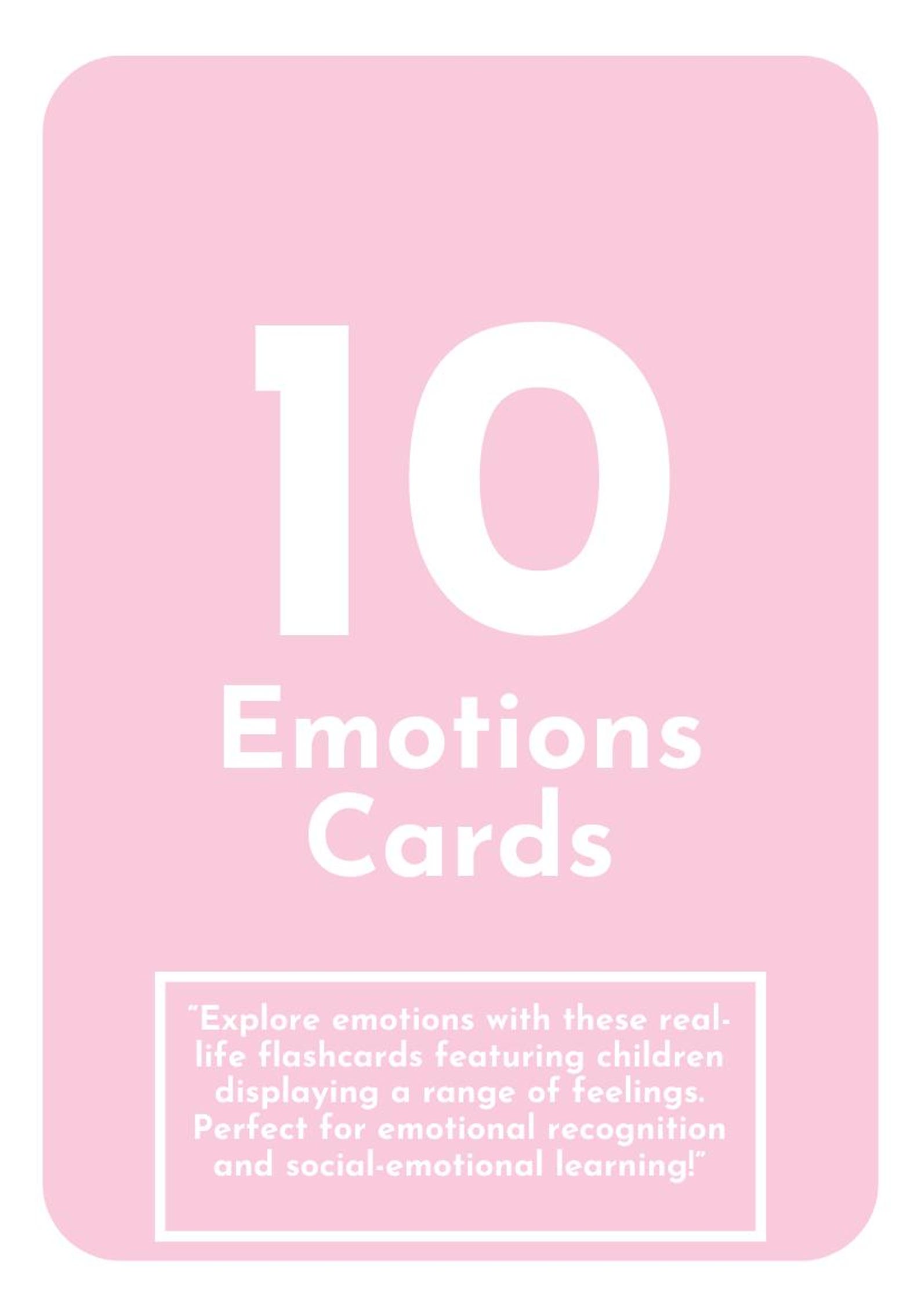 Emotion Flashcards for Kids: Social Emotional Learning (PDF) - Etsy