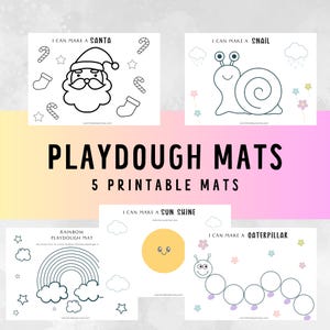 Playdough Mat Activity for Kids | Printable Playdough Mats | Kids ...