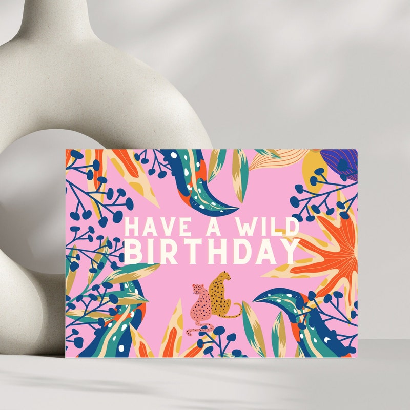 Wild Birthday Card - Etsy