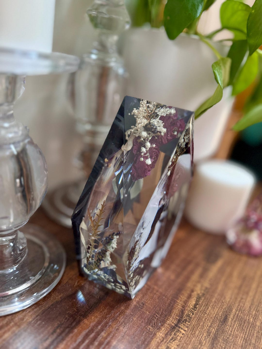 Teardrop Gem - Geometric Resin Block - Etsy