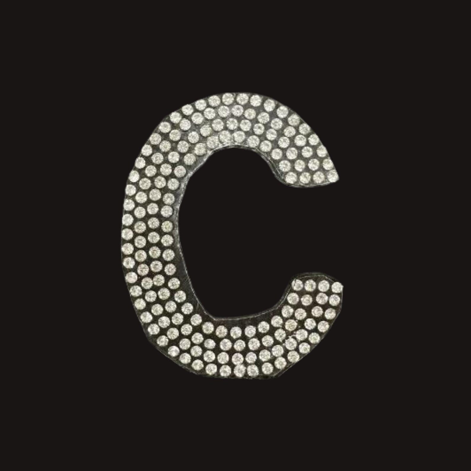 Crystal Luminous Letter Patches Iron on Alphabet Embroidery Stones ...