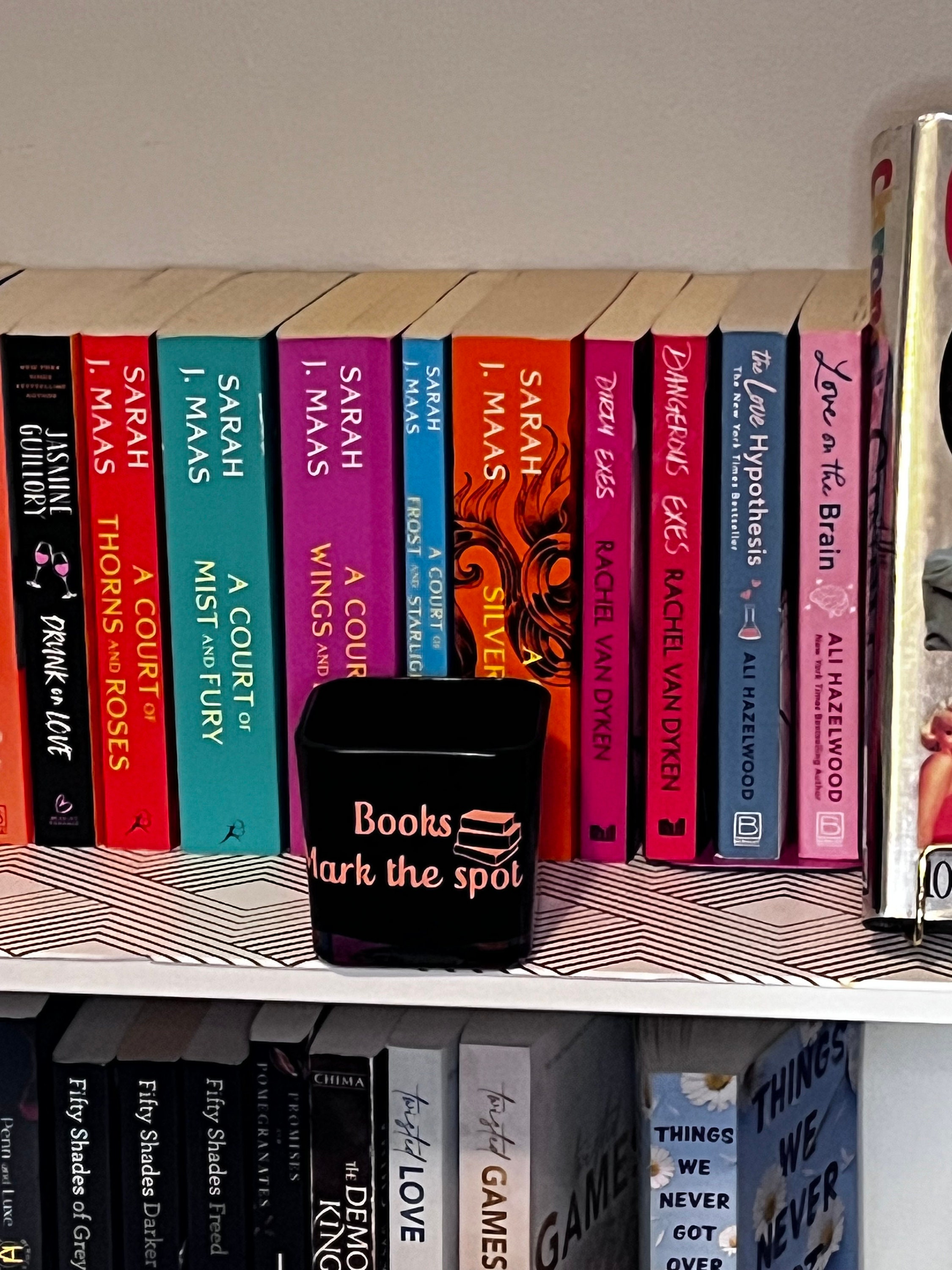 Painted Glass Bookmark Holder - Etsy