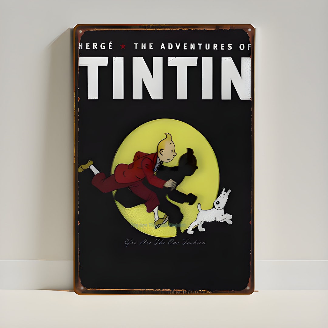 Tintin Displate Adventure Awaits: Explore the Tintin - Etsy
