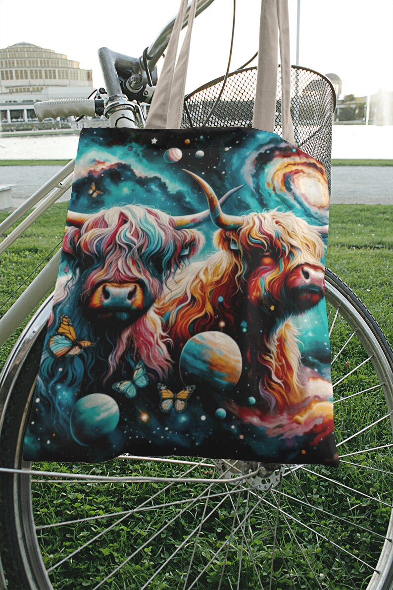 Whimsical Highland Cows in Space - Digital Art Download - PNG - 300DPI ...