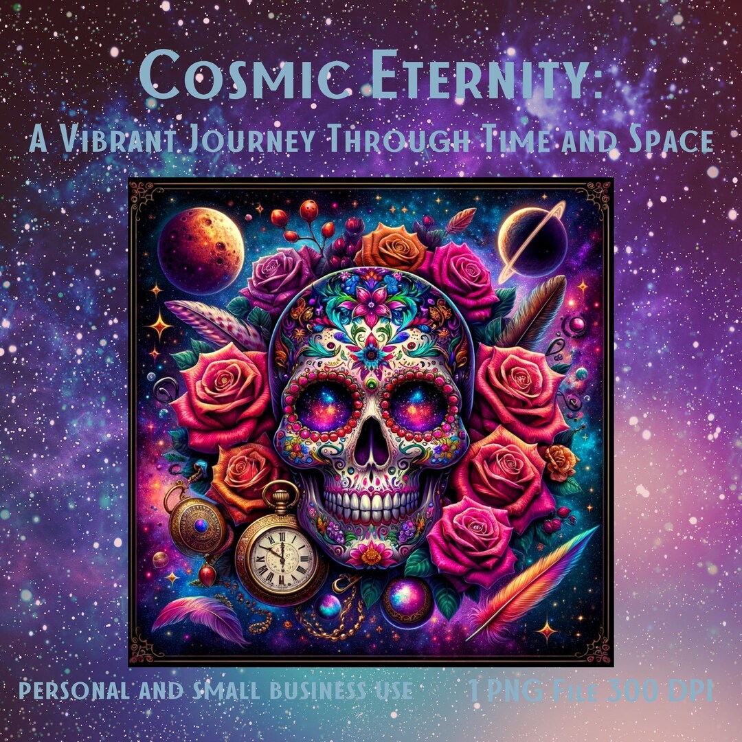 Cosmic Eternity: A Vibrant Journey Through Time Digital Art Download ...