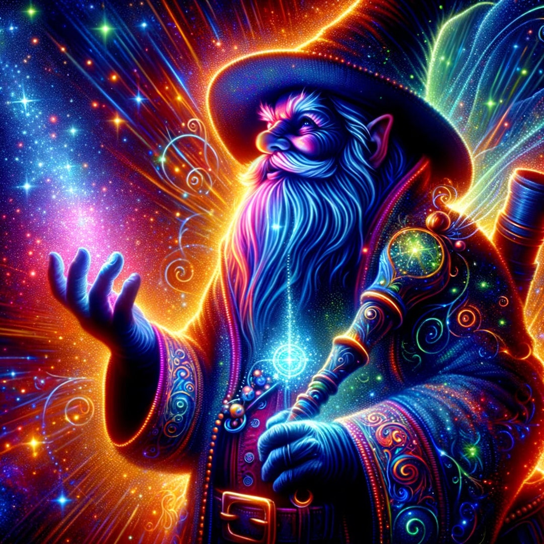 Magical Gnome Wizard - Digital Download - PNG 300DPI - Etsy