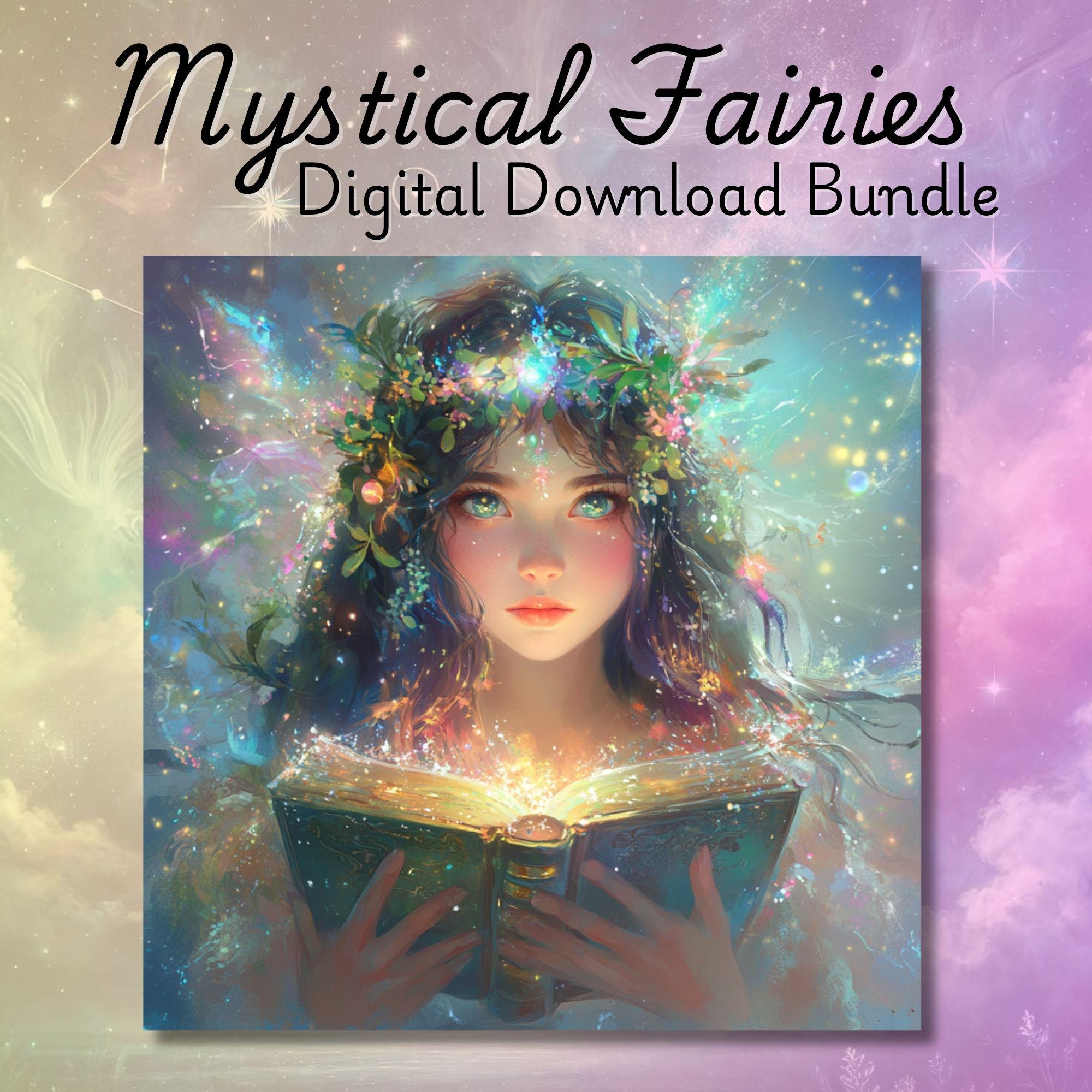 Mystical Fairies Digital Art Bundle | Mystical Fantasy Elf & Fairy Wall ...
