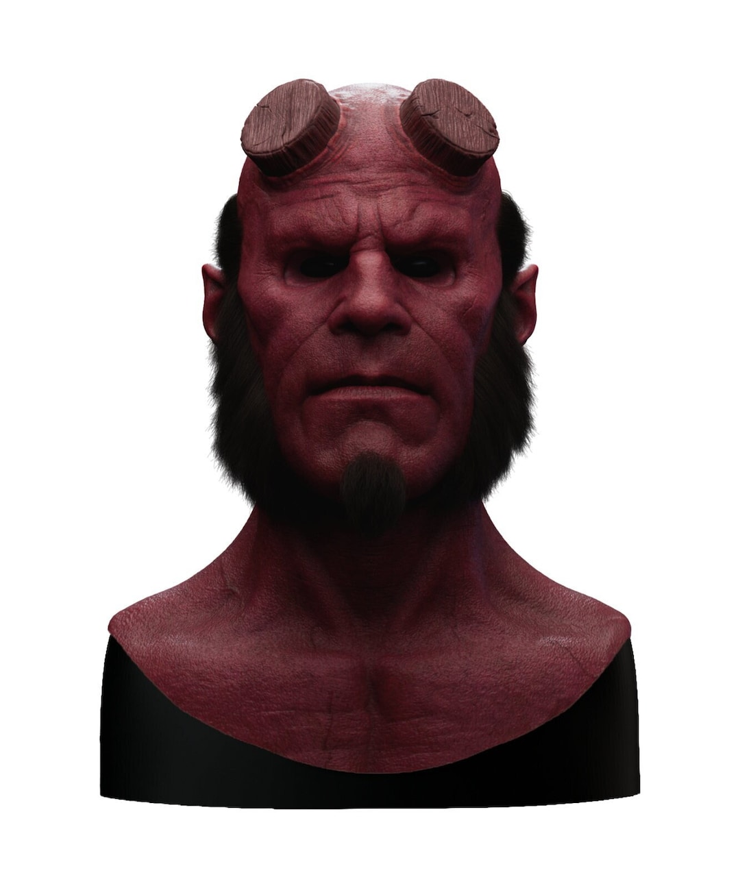 Silicone Mask Realistic Mask Hellboy Halloween Mask SPFX - Etsy