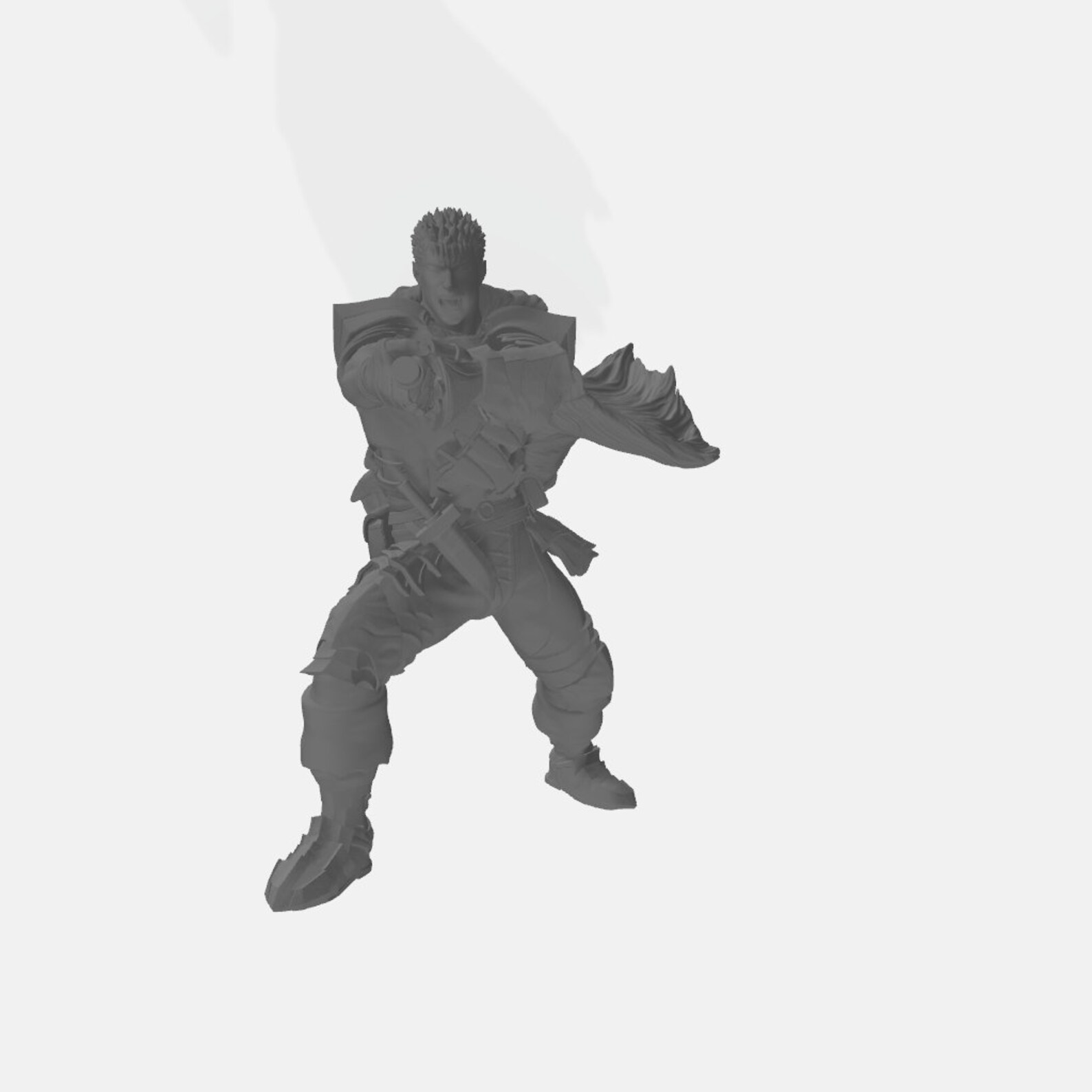 Berserk Stl Guts Stl Dark Swordman Stl Miniature Stl Fantasy Character ...