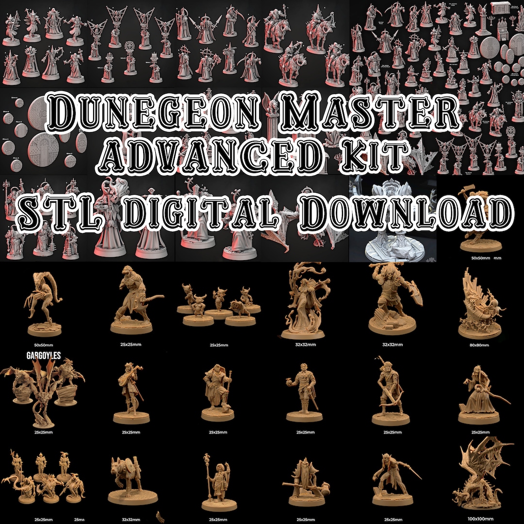 Dnd Stl Bundle Dungeon Master Starter Kit Stl DM Advanced Set ...
