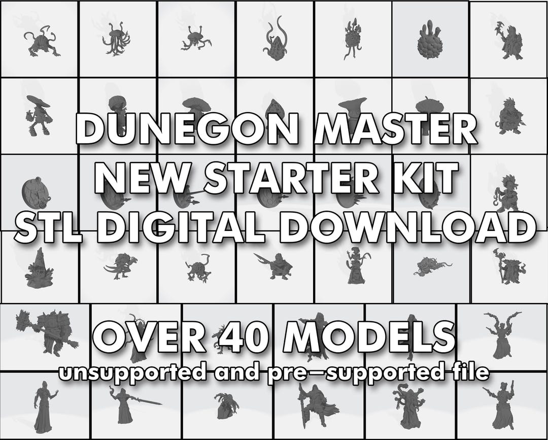Dnd Stl Bundle Dungeon Master Starter Kit Stl DM Starter Set Miniatures ...