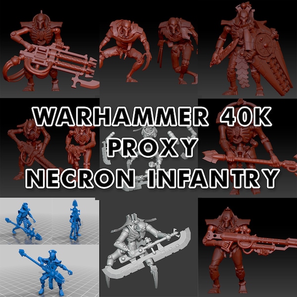 Warhammer40k Necron Miniatures - Etsy