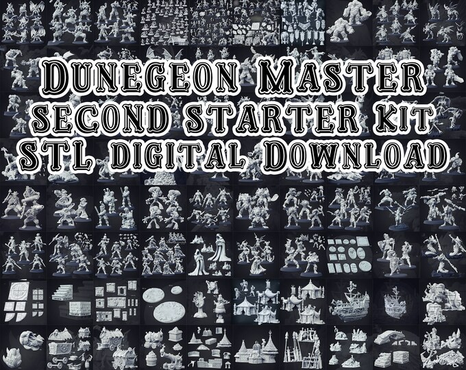 Dnd Stl Bundle Dungeon Master Starter Kit Stl DM Starter Set Miniatures ...