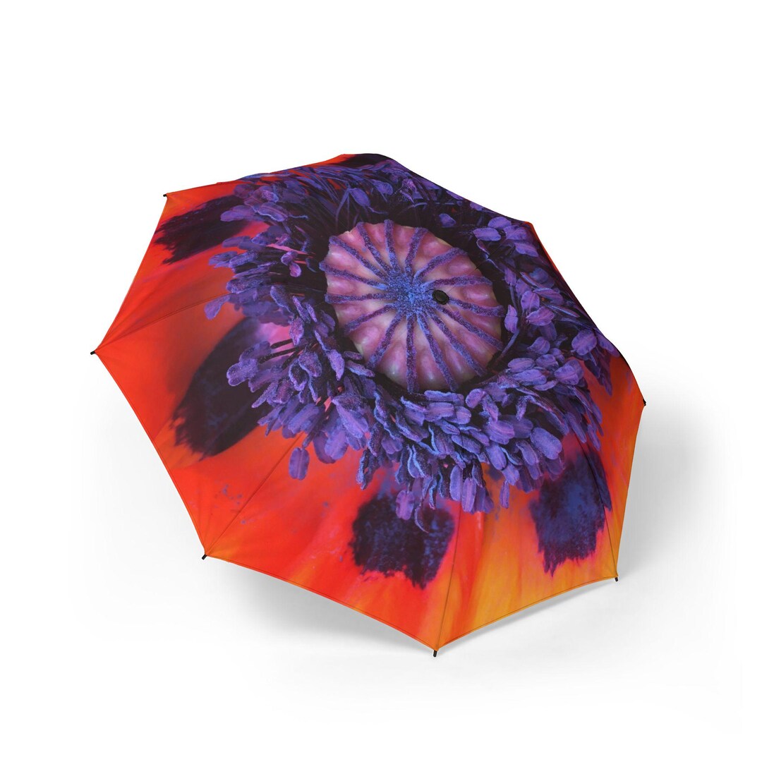 Boho Giant Poppy Flower Fashion Umbrella for Rain or Shine, City or ...