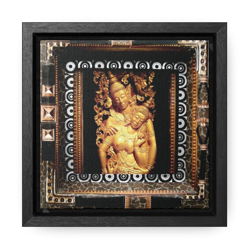 HINDU DEITIES. hindu Gods. A Fine Art Print on Canvas in a Square ...