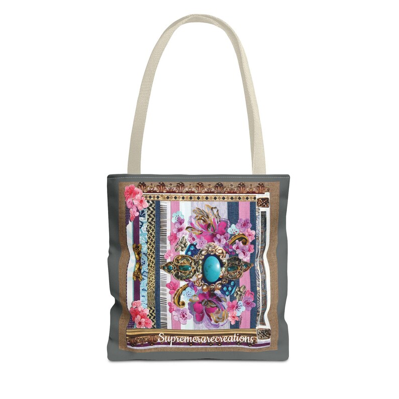 Fresh & Complementary Colors Tote Bag With Royal Rose Window Motf Fine ...